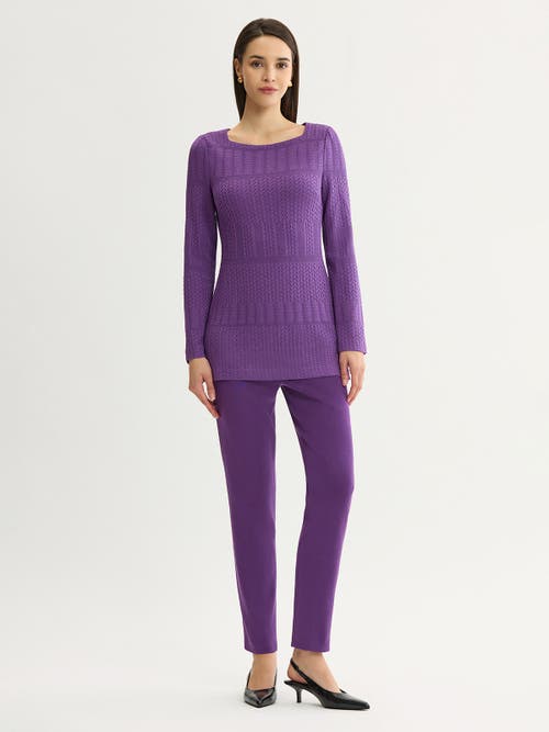 MISOOK Misook Tonal Multi Stitch Soft Knit Tunic